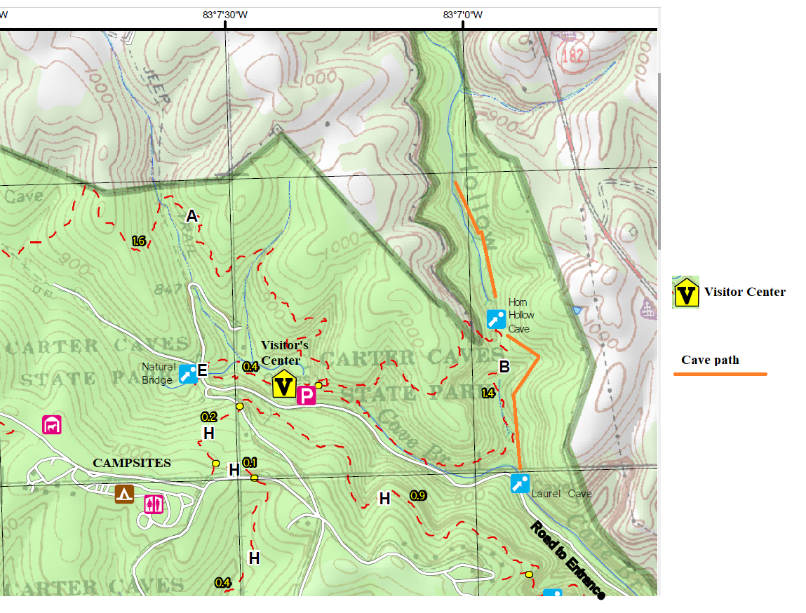 Carter Cave Maps